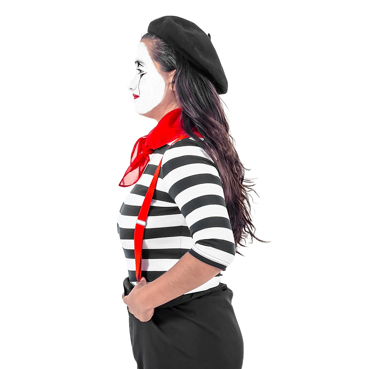 Costume Agent Women's Mime Halloween Cosplay Set Multicoloured