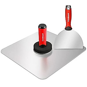 Goldblatt Premium Drywall Hand Tool Kit - 13” Aluminum Hawk & 6” Stainless Steel Joint Knife