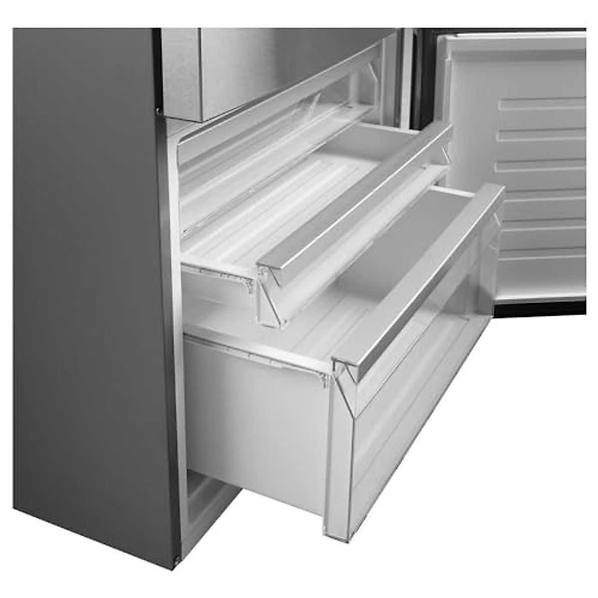GE® ENERGY STAR® 17.7 Cu. Ft. Counter-Depth Bottom-Freezer Refrigerator