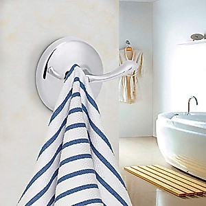 Omabeta Bathroom Towel Hook, Unique Wall Mounted Stainless Steel Double Robe Hook, Practical Arc Design Coat Towel Hanger Holder for Bathroom Living Room Office Hotel(Double Robe Hook)