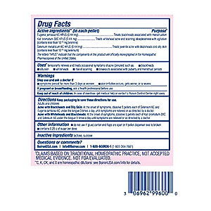 Boiron Acne Relief Kit for Blackheads, Oily Skins, Whiteheads on The Face and Body - 3 Count (240 Pellets)