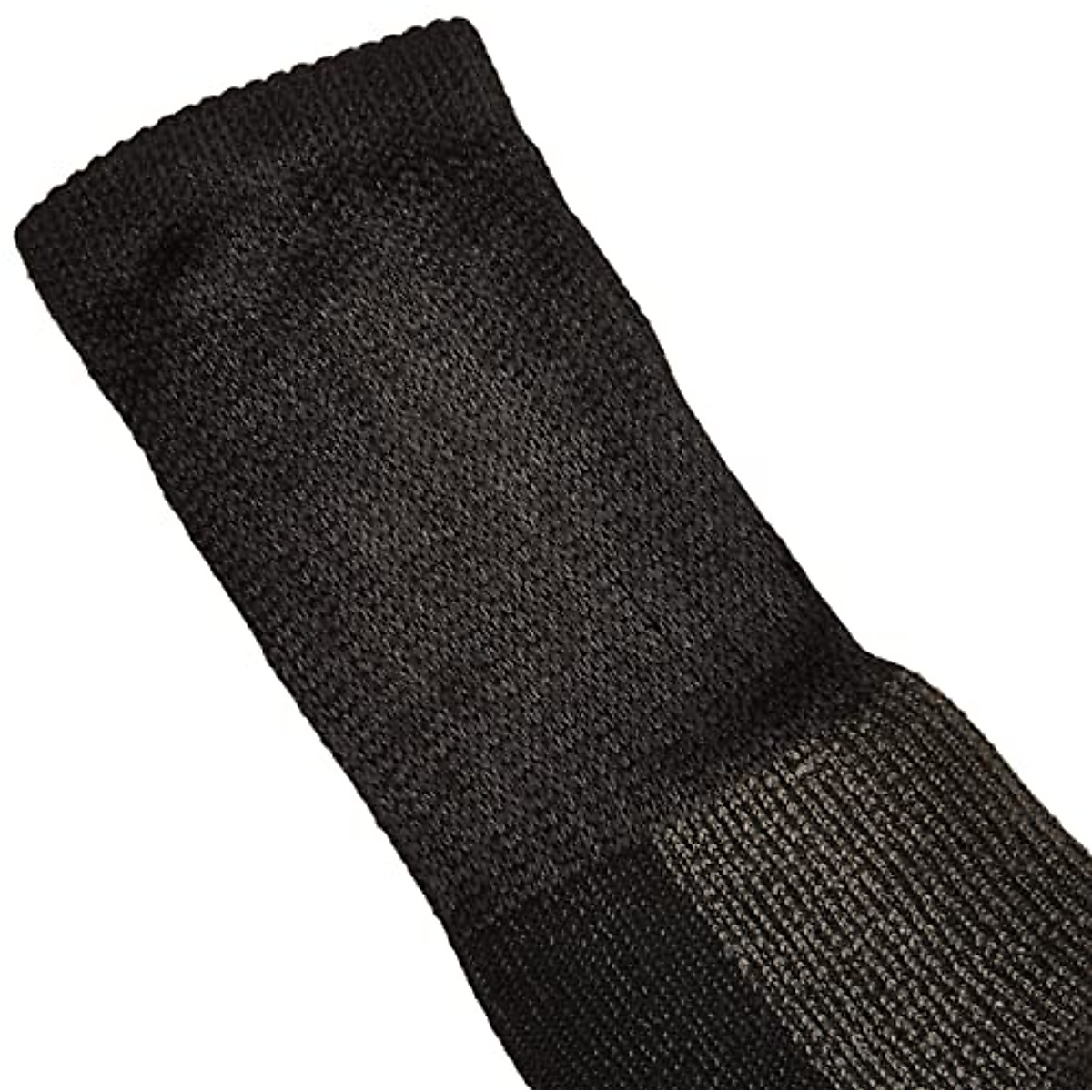 thorlos unisex adult Kx Max Cushion Crew Hiking Socks, Black (3 Pair Pack), Medium US