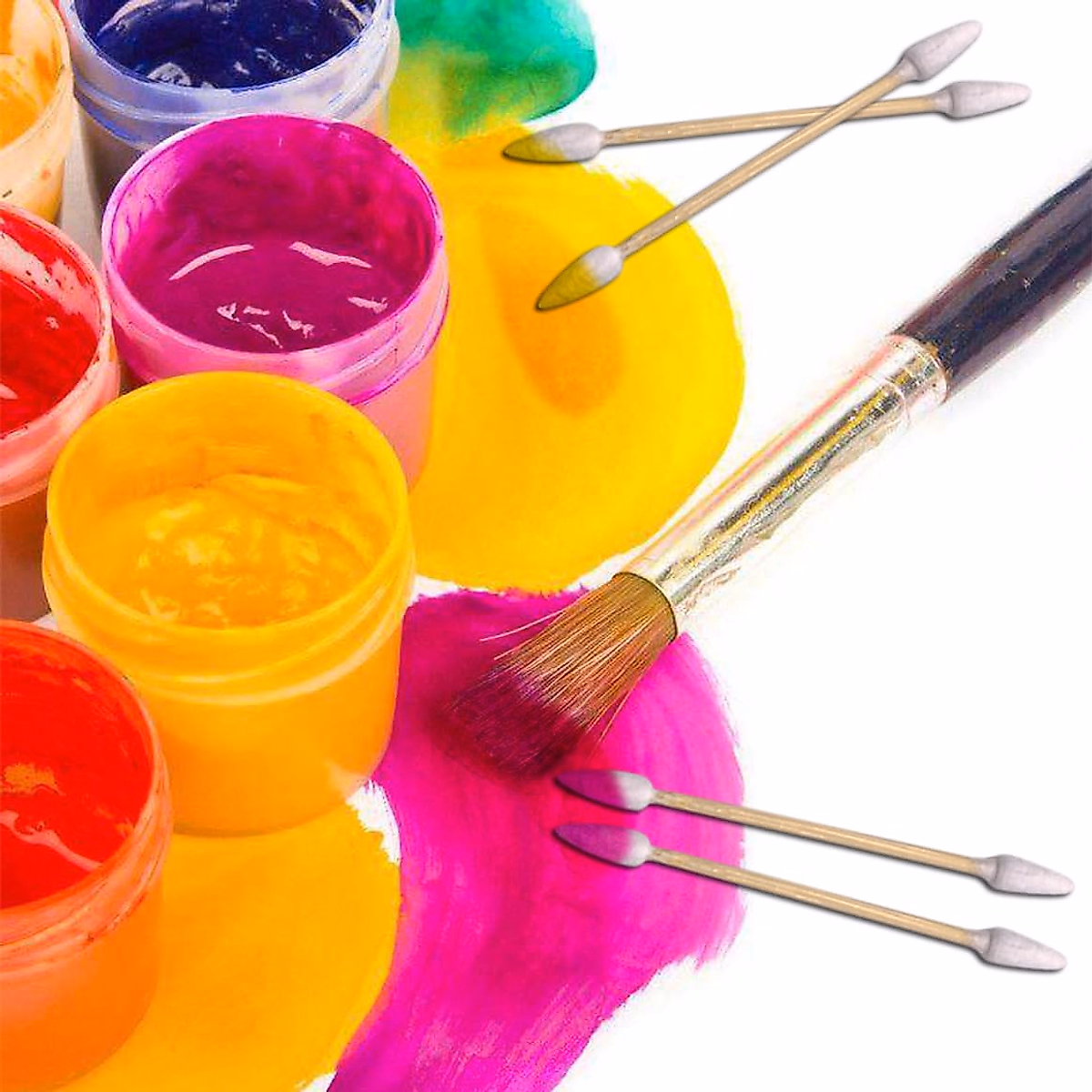 1200pcs Precision Tip Cotton Swabs for Makeup, Bamboo Sticks and Double Pointed