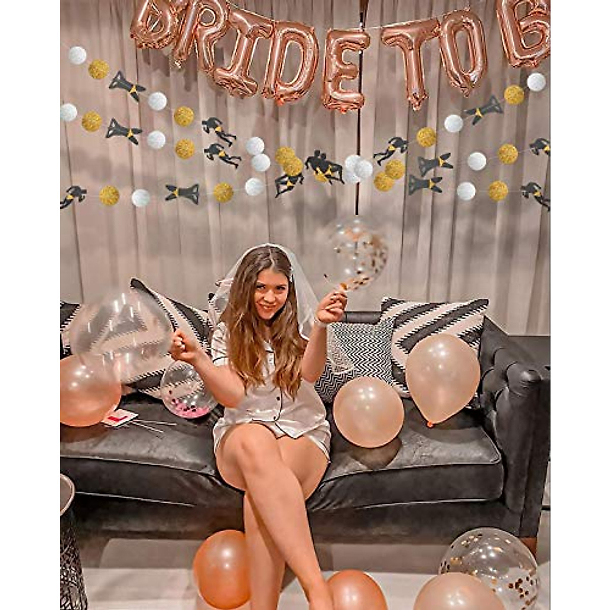 Bachelorette Party Decorations I Stripper Men Dancer Hanging Garland I Bridal Shower Naughty Supplies Bachelor Banner for Hen Parties Girls Night Out I Bachlorette Garlands Streamers Party Decoration