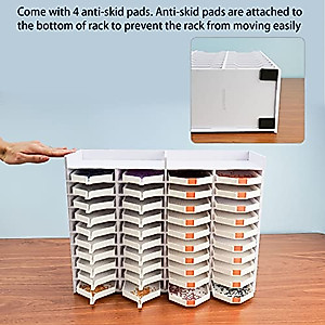 40 Grids Diamond Painting Tray Organizer Holder Drill Pen & Multi-Boat Tray Storage Rack Art Diamond Painting Accessories Kits, for Big Size Trays