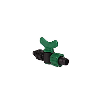 5/8" Drip Tape Loc Fittings - Irrigation - Large On/Off Valve- Gardening - QTY 10 by Growers Solution
