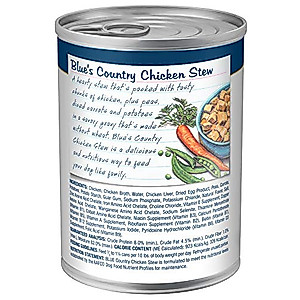 Blue Buffalo Blue's Stew Natural Adult Wet Dog Food, Chicken Stew 12.5-oz can (Pack of 12)