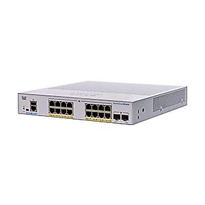 Cisco Business CBS350-16FP-2G Managed Switch | 16 Port GE | Full PoE | 2x1G SFP | Limited Lifetime Protection (CBS350-16FP-2G)