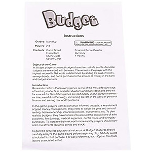 Learning ADVANTAGE-4373 Budget - Budgeting Game for Kids - Teach Money, Math and Critical Thinking