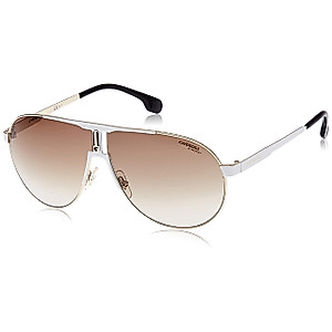 Carrera unisex adult Carrera 1005/S Sunglasses, White Gold/Brown Gradient, 66mm 9mm US