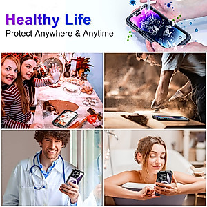 2023 New Magnetic Case for iPhone 14 Pro Max Case Waterproof, Built-in Screen Protector & Camera Protector [Compatible with MagSafe] [IP68 Waterproof] [Dustproof] Full Body Shockproof Phone Case 6.7"