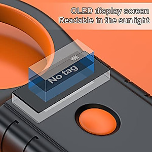 Alacrity Microchip Scanner Animal Chip ID Reader Scanner Bluetooth Pet Wireless RFID EMID Animal ID Tag Handheld Scanner Animal Tag Reader EMID FDX-B(ISO11784/11785) and ID64 RFID