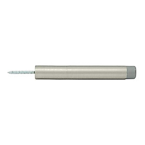 Deltana BDS450U15 Solid Brass Extension Baseboard Door Bumper Satin Nickel, 4 1/2" Projection