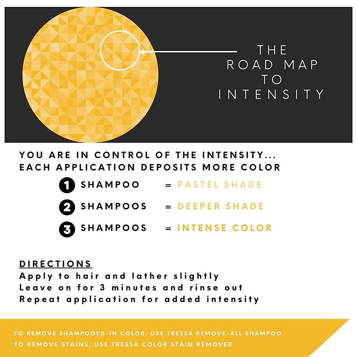 Watercolors INTENSE METALLIC Color Depositing Sulfate-Free Shampoo, Maintains & Enhances Hair color Water Colors Hair Dye Wash (Intense Metallic Gold - 8.5 oz)