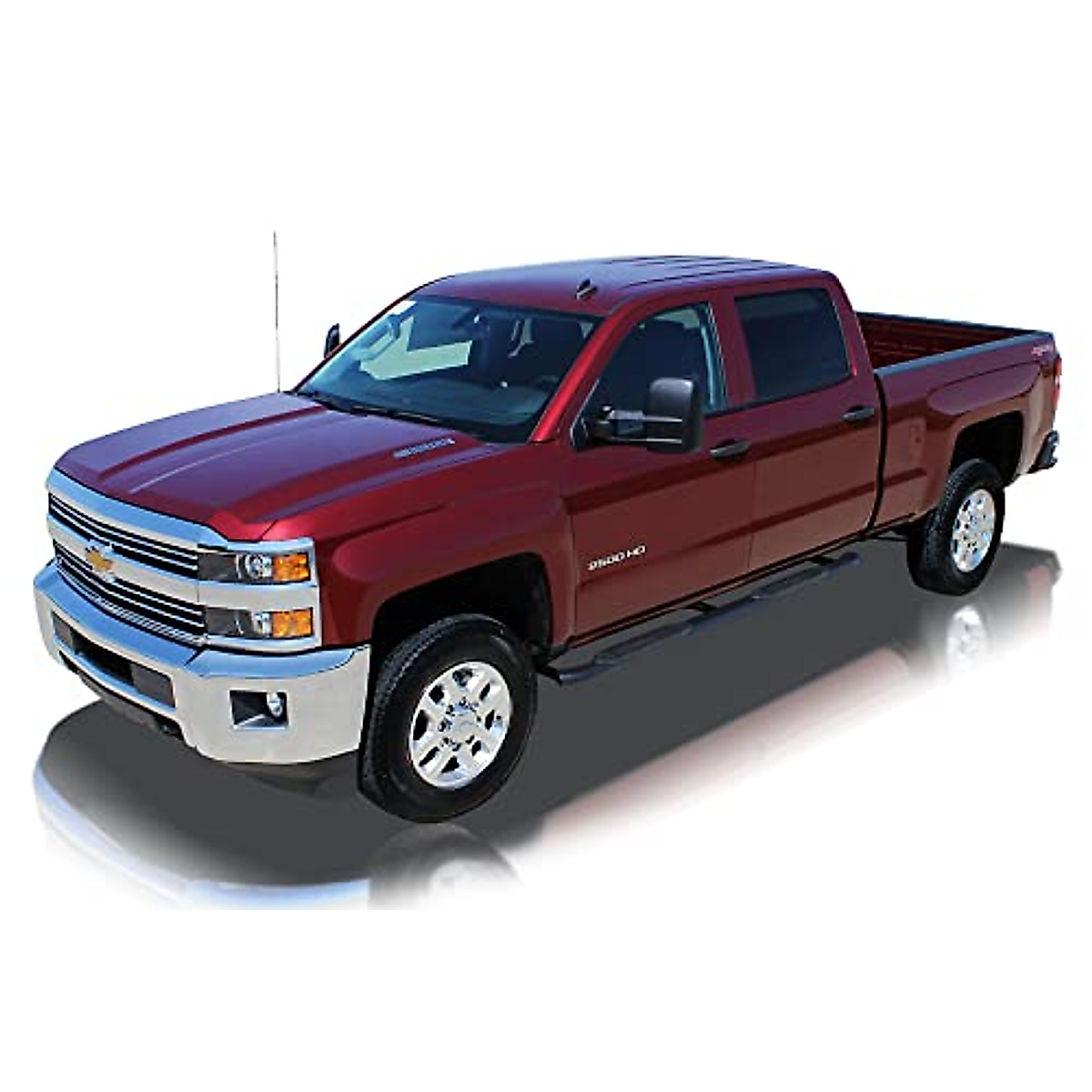 Raptor Series Nerf Bars Side Steps 4in Oval Black Curved for 05-23 Tacoma Extended Cab/Access Cab