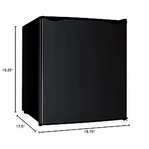 Avanti RM16J1B RM16J 1.6 cu. ft. Compact Refrigerator, Mini-Fridge, in Black