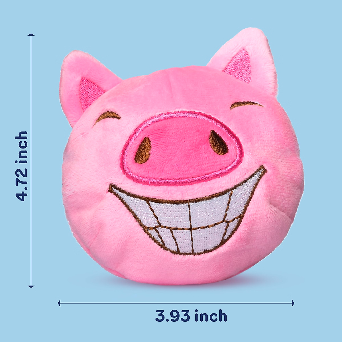 ZENAPOKI Dog Toys for Aggressive Chewers (3in1) - Squeaky and Interactive - for Medium Dogs, Large & Small Breeds - Puppy Teething Chew Toy - Juguetes Perros - Pink