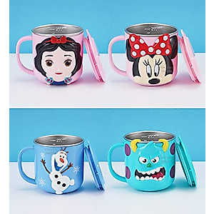 Disney Monster University Mike Green Durable Stainless Steel Insulated 3D Cup with Lid, 250ml