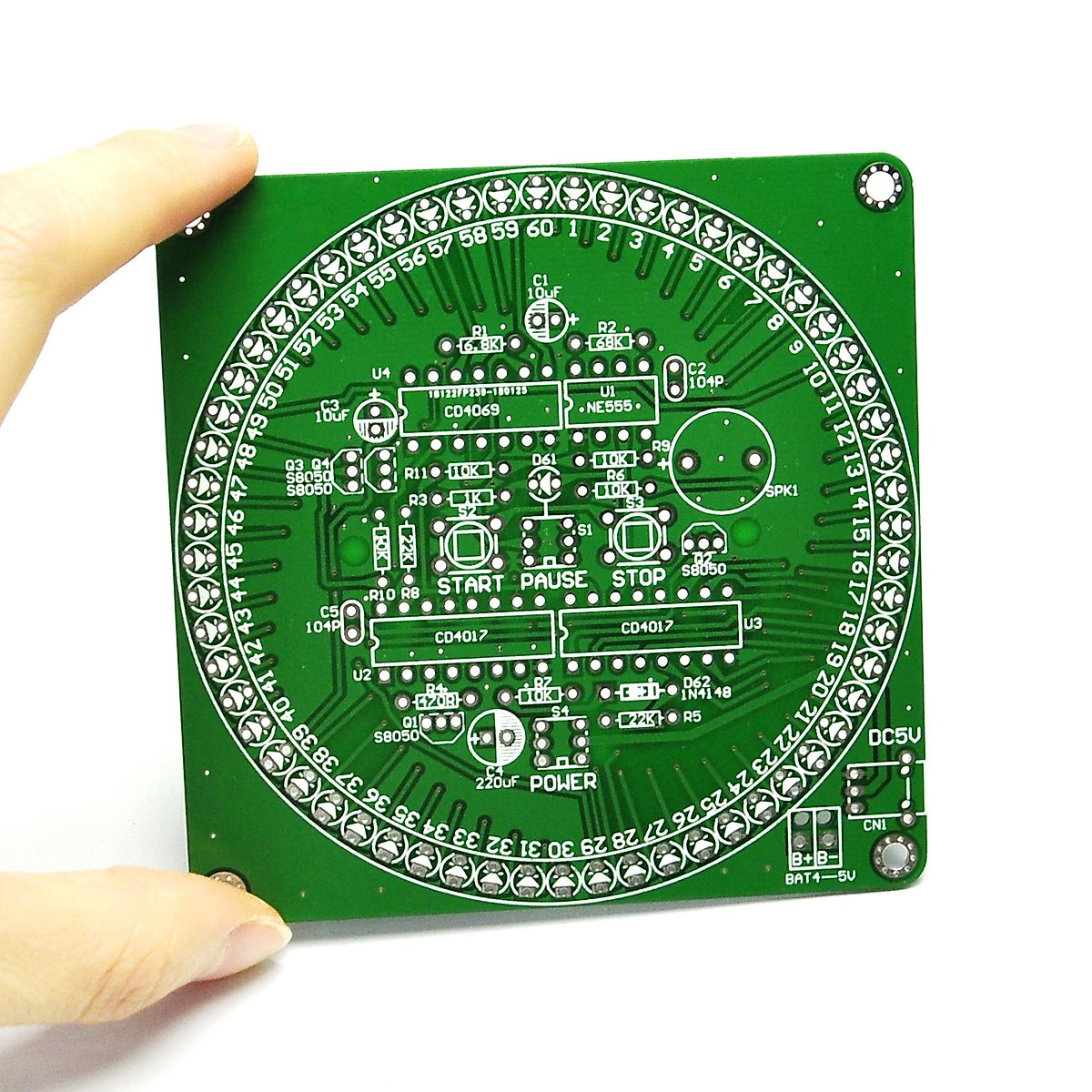 Gikfun 60 Seconds DIY Electronic Timer Soldering Practice Board Kit for Arduino 61 Red LED EK1904