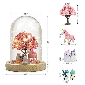 TeiRAY Make Your Own Unicorn Night Light - Unicorn Craft Kit for Kids, Arts and Crafts Nightlight Project Novelty for Girl Age 5 6 7 8 9 Year Old Unicorns Gifts for Girls