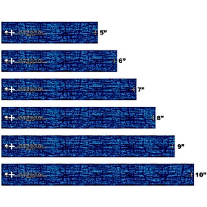 White Water Archery Laminated Blue Genesis 27:3 Scripture Archer Cross Arrow Wraps 15 Pc Pack Choose Length Width (10, 1)