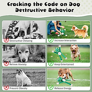 Zuykjeagle Christmas Large Dog Squeaky Toys for Stuffed Toys, Retractable Tug-of-war Toy with Long Legs, Plush Chew Toys to Keep Puppy Small, Medium, and Large Dogs Busy