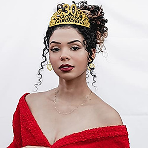 30th Birthday Gifts for Women,30th Birthday Tiara and Sash,30 and Fabulous,30th Birthday Crown,30th Birthday Decorations for Women,30th Birthday Party Favor,30th Birthday Supplies,30th Bday Tiara