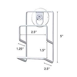 YAMAZAKI home 2264 Double Sponge Holder-Steel Rack Organizer for Kitchen Sink, One Size, White