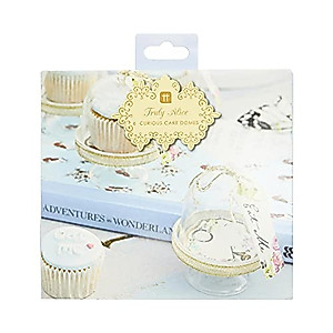 Talking Tables Truly Alice Mad Hatter Cake Domes for a Tea Party or Wedding, Multicolor (6 Pack)