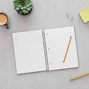 STAPLES 321463 1-Subject Notebook 8-Inch X 10.5-Inch Wide Rule 70 Sh. Assorted (27497M)