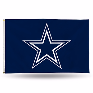 Rico Industries NFL Football Dallas Cowboys Blue 3' x 5' Banner Flag