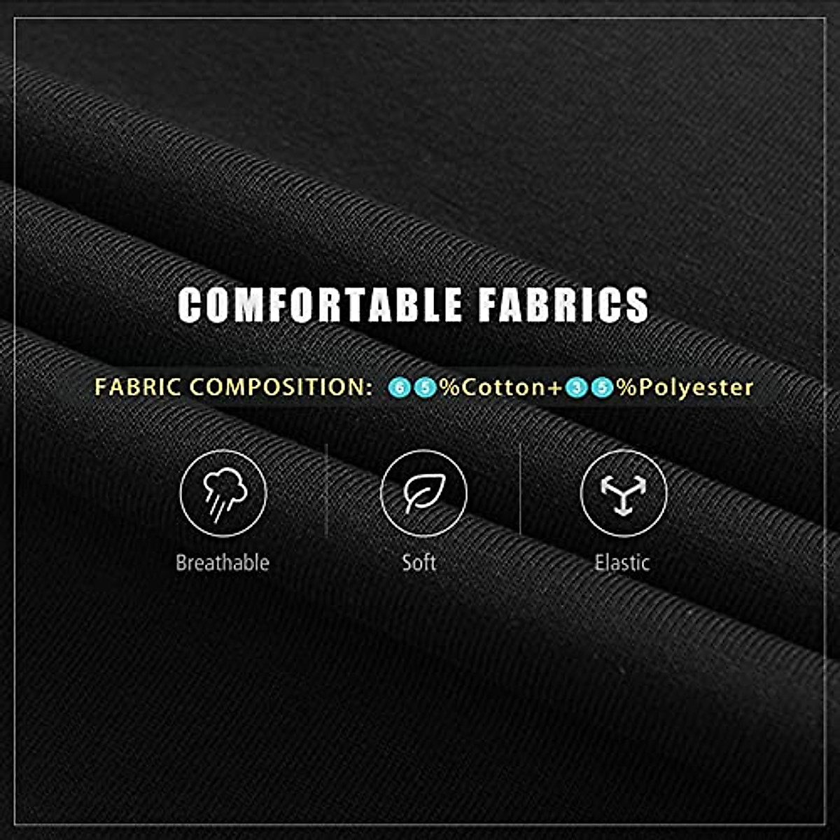 BUXKR Men's Slim Joggers Workout Pants for Gym Running and Bodybuilding Athletic Bottom Sweatpants with Deep Pockets,Black,S