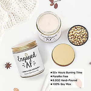 Engagement Gifts for Couples Women Newly Engaged Gifts Unique Mr And Mrs Wedding Engaged AF Soy Wax Candle Gifts for Her Ring Finger Coffee Mug Engagement Bride Gifts Engagement Gift for Women