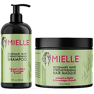 Mielle Organics Rosemary Mint Strengthening Shampoo and Hair Masque