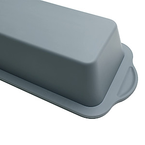 To encounter 9 Inch Silicone Bread and Loaf Pan, 2 Pack Food Grade Nonstick Silicone Molds for Baking Banana Bread, Meat Loaf, Pound Cake, with Metal Reinforced Frame More Strength