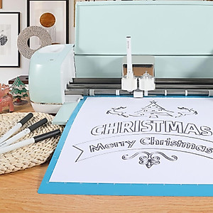 REALIKE Variety Pens for Cricut Maker 3/Maker/Explore 3/Air 2/Air,Black Pens Set of 7Pack Include Fine Point Pen,Glitter Gel, Marker, Calligraphy Writing Drawing Pens Compatible with Cricut