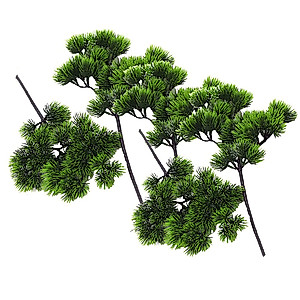 Artificial Pine Needles Pine Branches Green Leaves Spray Fake Greenery for Garland Wreath Christmas Embellishing Garden Wedding Home Outdoors Decorations (5)