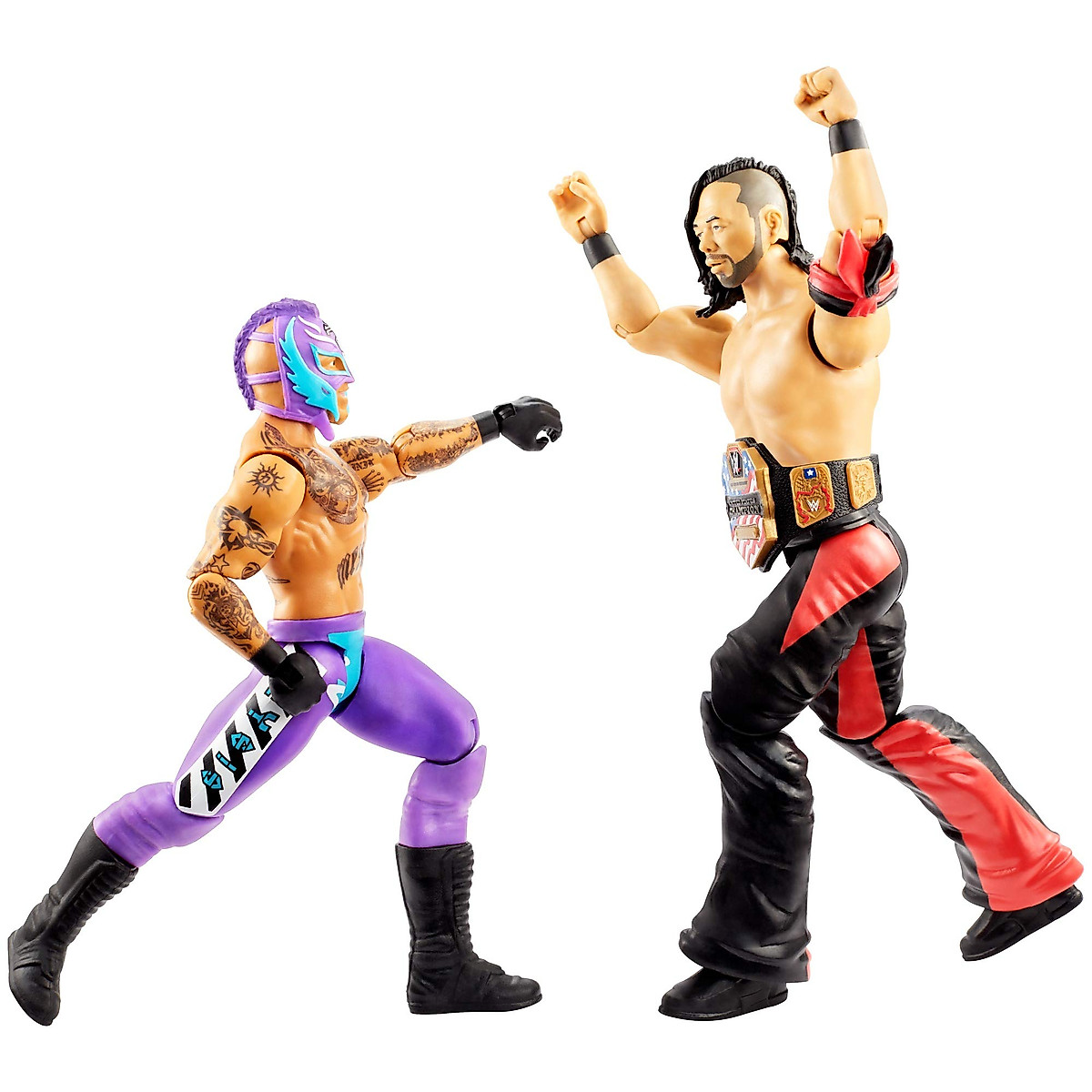 WWE Rey Mysterio vs Shinsuke Nakamura Battle Pack Series #62 with Two 6-inch Articulated Action Figures & Ring Gear