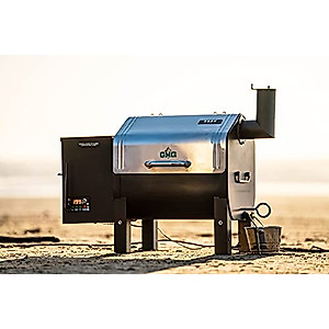 Trek Pellet Grill Tailgating Package Includes Cover-Collapsible Rack-BBQ Lights