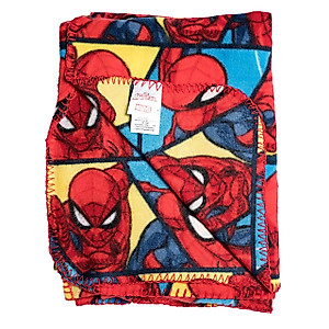 Spiderman Fleece Throw Blanket - Fun Superhero Fleece Throw Blanket for Girls & Boys, Soft & Cozy Plush Lightweight Fabric Bed Cover, Cool Bedroom Decor, Kids Throw Blanket - Size 45”x 60”