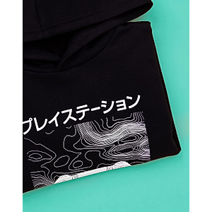 Playstation Kids Hoodie Boys Games Japanese Logo Black Jumper Jacket 7-8 Years