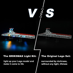 BRIKSMAX Led Lighting Kit for LEGO-75367 Venator-Class Republic Attack Cruiser - Compatible with Lego Star Wars Building Set- Not Include Lego Set