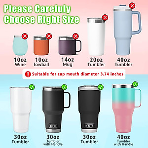 Amgkomp 2PACK Tumbler Replacement Lid 30oz for Yeti Rambler,Old Style RTIC,Beast Coffee Tumbler,30oz Coffee Mug Tumbler Spill Proof Lids,BPA free