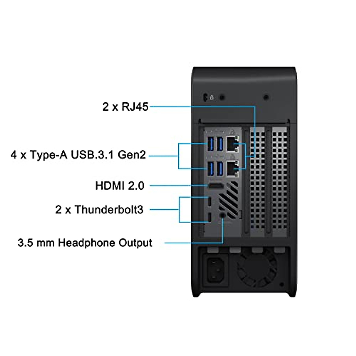 Intel NUC 9 NUC9i5QNX 6-Core i5-9300H, 32GB RAM, 2TB PCIe SSD, 2 x Thunderbolt, WiFi 6, HDMI, Windows 10 Pro Ghost Skull Canyon Extreme Gaming Box Elite Mini Tiny Business Desktop