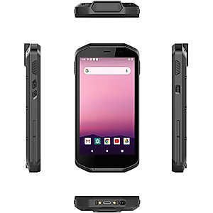 5-inch Barcode Scanner Handheld Mobile Computer, Android 9.0 Touchscreen PDA Scanner with 1D & 2D Bar Code Scan Engine, WiFi & 4G LTE, for Data Collector Logistics