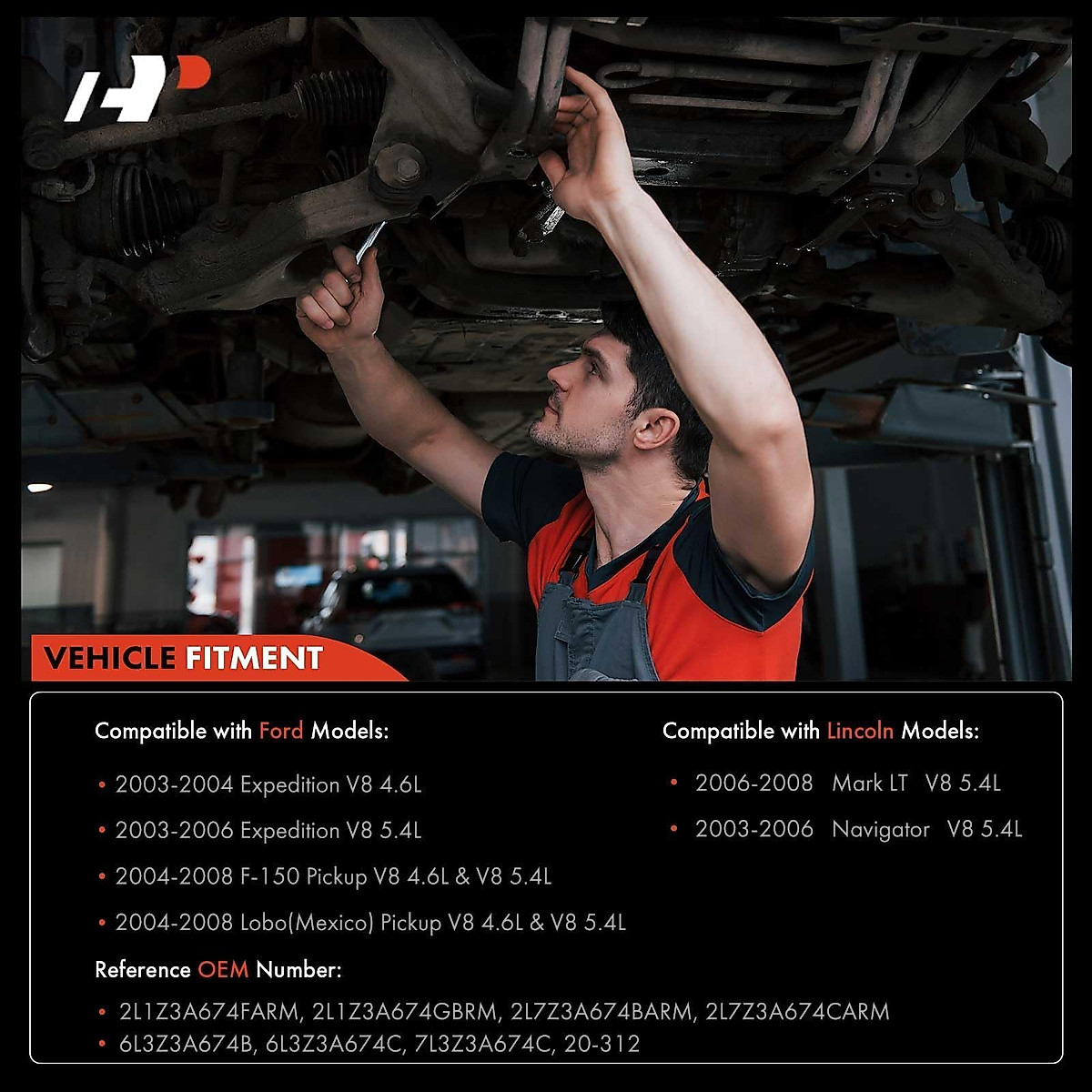 A-Premium Power Steering Pump Compatible with Ford F-150 F150 2004-2008, Expedition 2003-2006 & Lincoln Navigator 2003-2006, Mark LT 2006-2008, 4.6L 5.4L, Replace # 2L7Z3A674CARM, 6L3Z3A674B