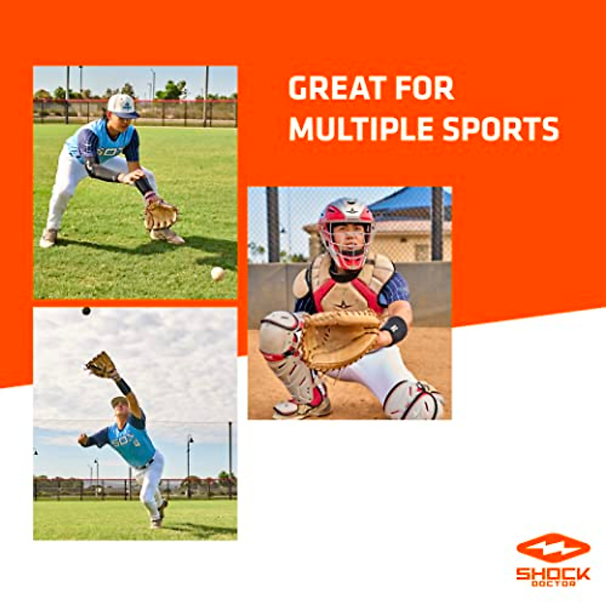 Shock Doctor Compression Shorts with Protective Bio-Flex Cup, Moisture Wicking Vented Protection, Youth & Adult Sizes Black