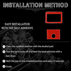 CARFIB Car Interior Bling Accessories for Jaguar F-PACE XE XF 2019 2020 Electronic Handbrake Parking P ASPC Button Ring Decals Sticker Cover Parts Decoration Men Women Zinc Alloy Crystal Silver 2Pcs