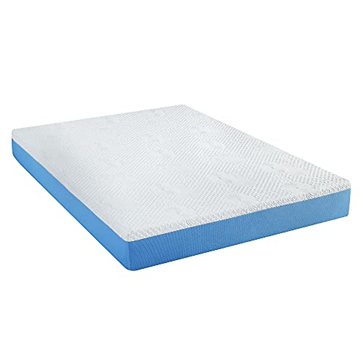PrimaSleep 10 Inch Gel Infused Superior high-Density Memory Foam Mattress, CertiPUR-US® Certified, Blue, Cal King