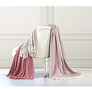 Amrapur Overseas | Batik 100% Cotton Throw Blanket - 2 Pack (Ash Rose)